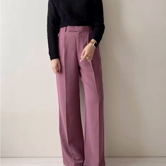 Zara | Pants & Jumpsuits | Zara Mauve Pants | Poshmark